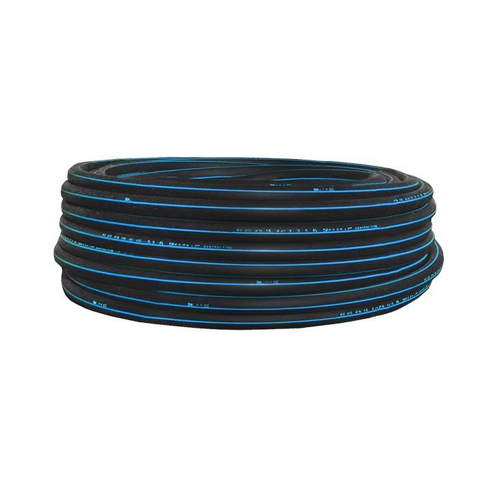 Tuyau polyéthylène - PEHD bande bleue D25-16B-100 ml de Centrocom ...