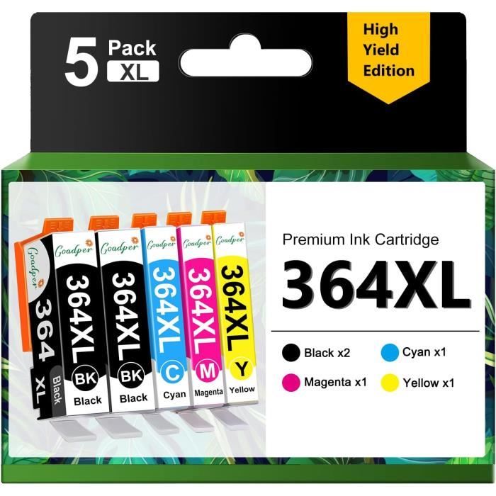 364Xl Cartouche D'Encre Compatible Pour Cartouches Hp 364 Xl Multipack ...