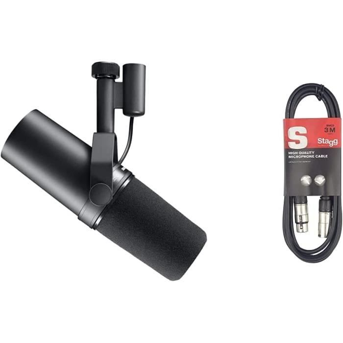 Shure Sm7B Microphone de Studio avec Fil - (Microphone de Studio,- 59 ...
