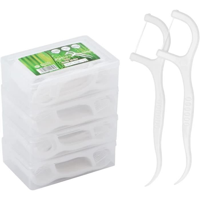 LAOYE Fils Dentaire 200 PCS Porte Fil Dentaire - Lot de 4 Dental Floss ...