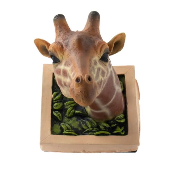 Statuette Murale Tête de Girafe Maison Salon Pépinière Bar Thème ...