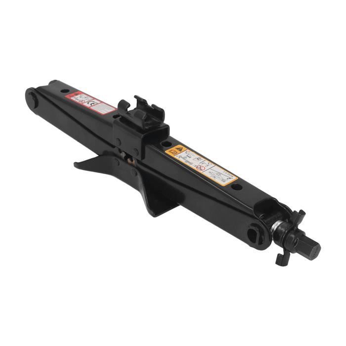 Cric de levage à ciseaux Cric à Ciseaux de 2 Tonnes avec clé à Cliquet ...