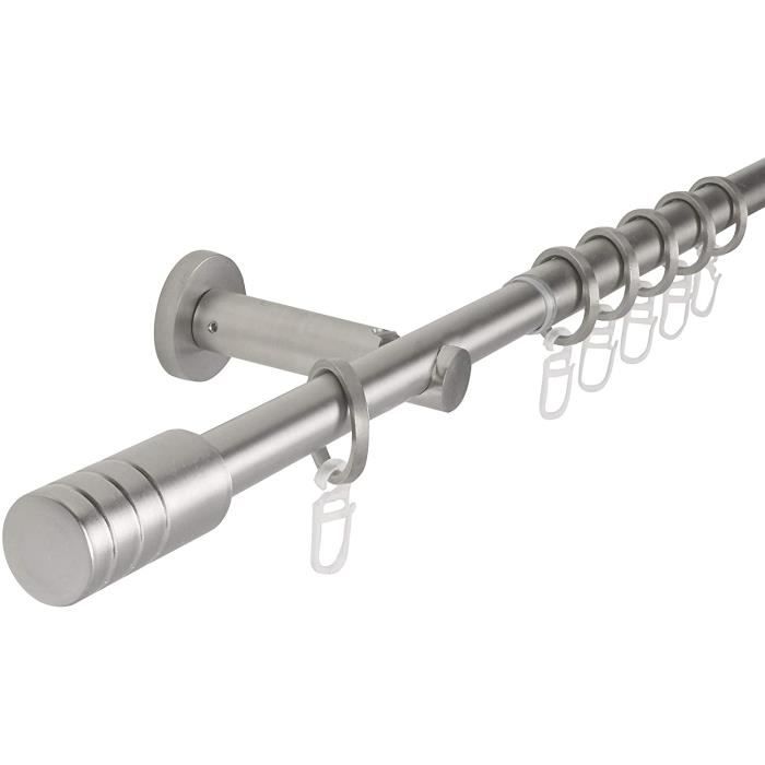 Tringle à rideau extensible 1 voie - Pour fenêtre - Montage mural ...