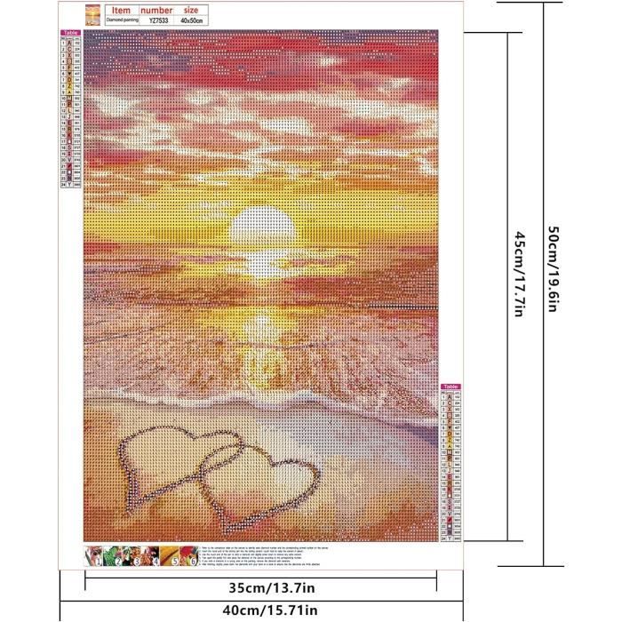 Diamond Painting Mer Et Plage 40X50 Cm Peinture Par Numero Adulte Plage ...