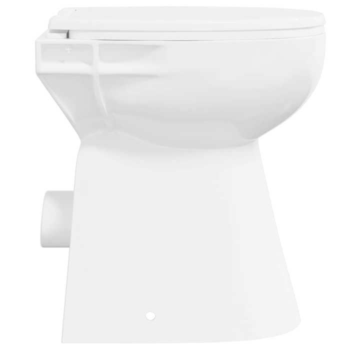Prix bas - Toilette - Cuvette sans bord fermeture douce 7 cm Hauteur d ...