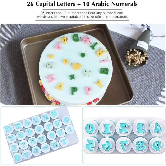 Kit De Emporte Piece Lettre Alphabet 26 Pcs Moule En Forme De Lettre Et ...