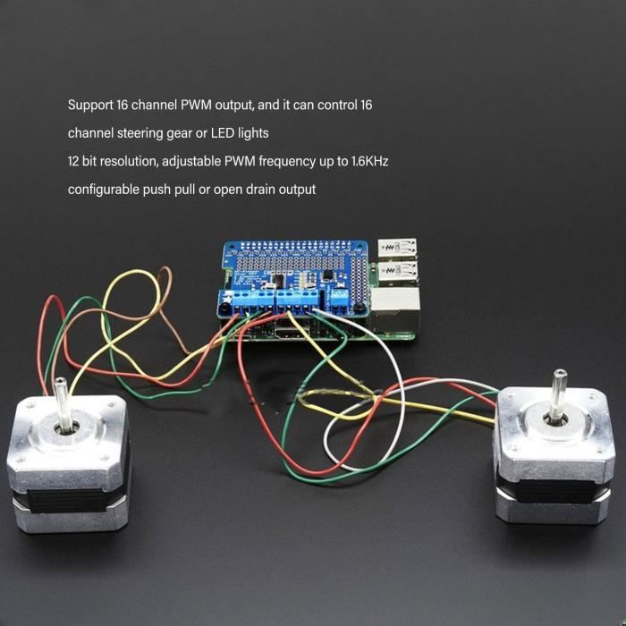 Carte d'extension Robot - HURRISE - RasPi - PWM 1.6KHz - Sortie 5V à ...