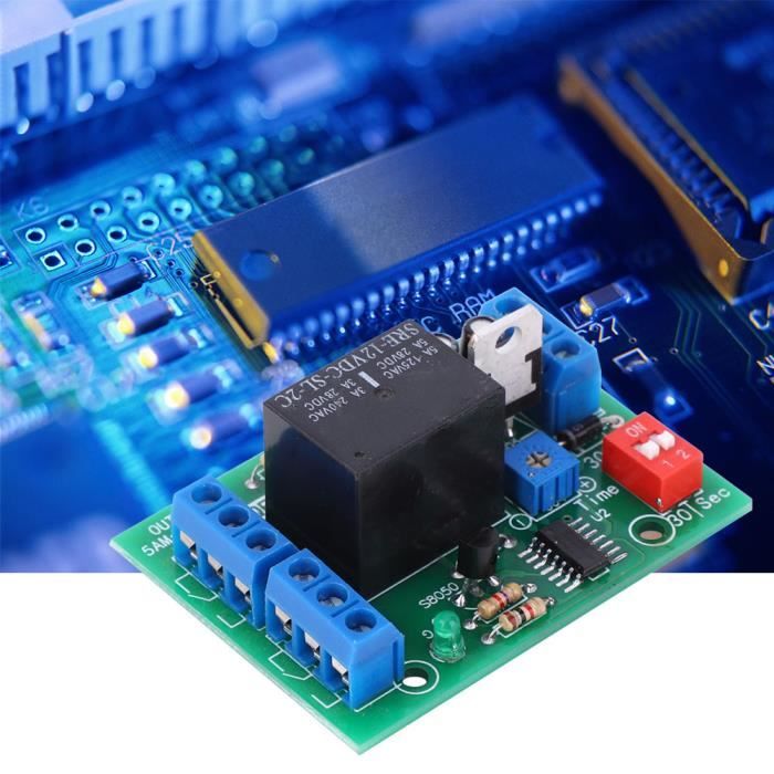 Module de relais de retard - VBESTLIFE - 12V DC - Réglage de temps 0 ...