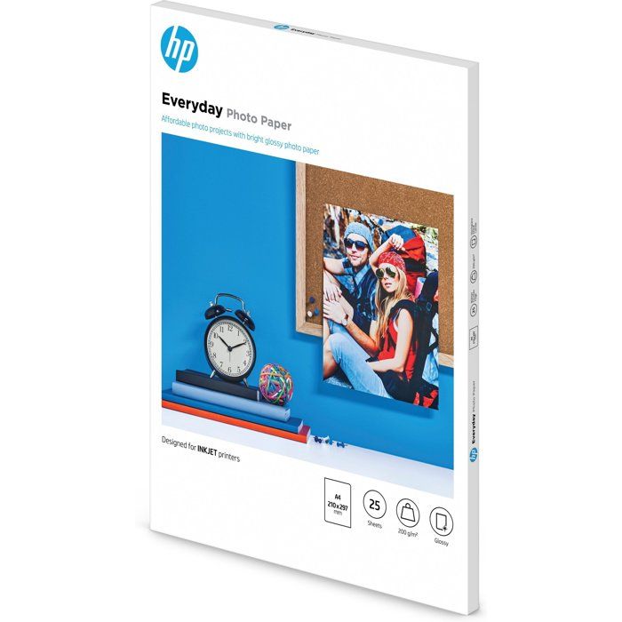 Papier photo HP Q5451A - 25 feuilles A4 - Cdiscount Informatique