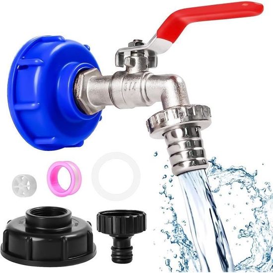Obinet d'écoulement IBC 3-4", Adaptateur de Réservoir de Vidange IBC ...