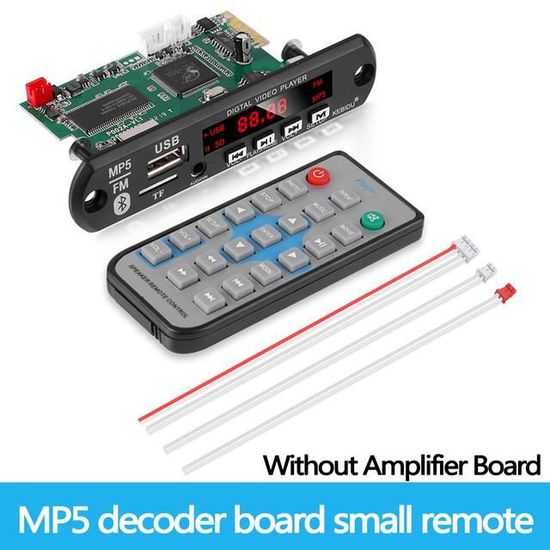 LECTEUR MP3,MP5 Small remote--carte décodeur mp3 5V 12V mp5, lecteur ...