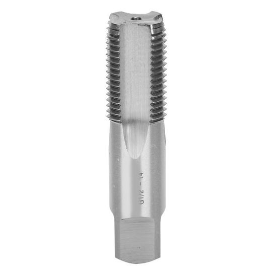 Taraud à filetage HSS Cne de Vis de Tuyau, Robinet de Filetage de Tuyau HSS G1/2 en 14, Robinet ...