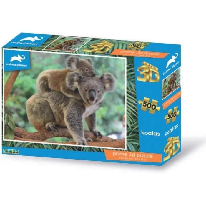 Discovery Koala Puzzle lenticulaire Horizontal avec 500 pièces incluses ...