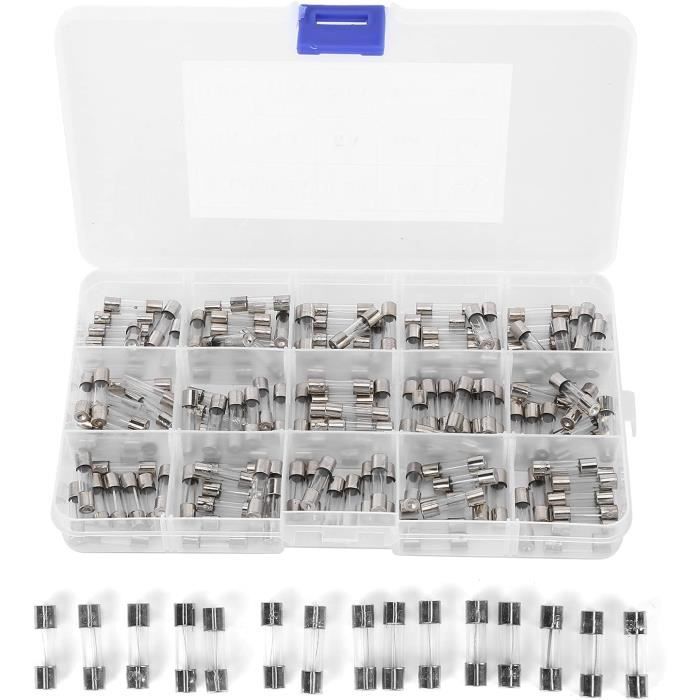 150 Pièces Cartouche De Fusible En Verre Fusibles Kit D'Assortiment De Fusibles En Tube De Verre ...