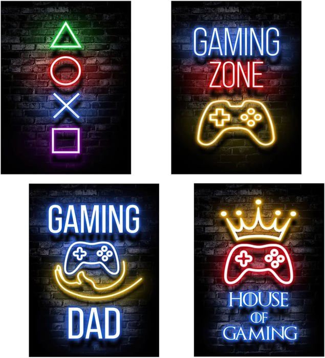 Poster Gamer Affiche Murale Jeu Vidéo Decoration Murale Game Affiche ...