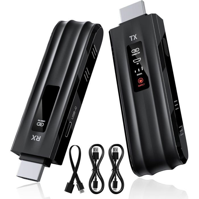 Emetteur Recepteur HDMI Sans Fil 4K Decode 1080P Sortie Ecran LCD ...