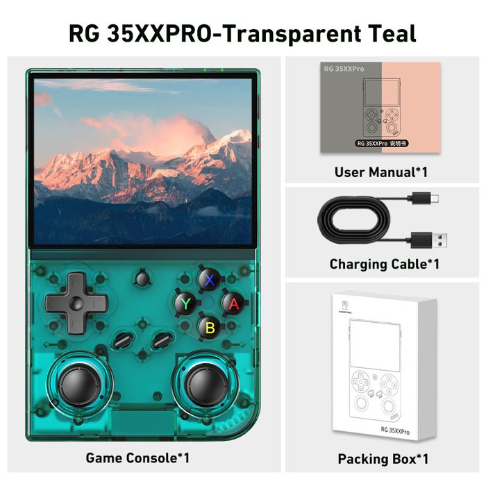 Console de jeux portable Anbernic RG35XX PRO 64 bits, écran IPS 3,5 ...