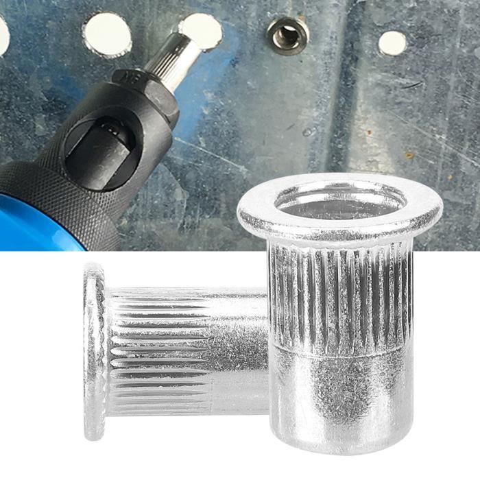100pcs filetage en métal des écrous rivet de réparation outil ...
