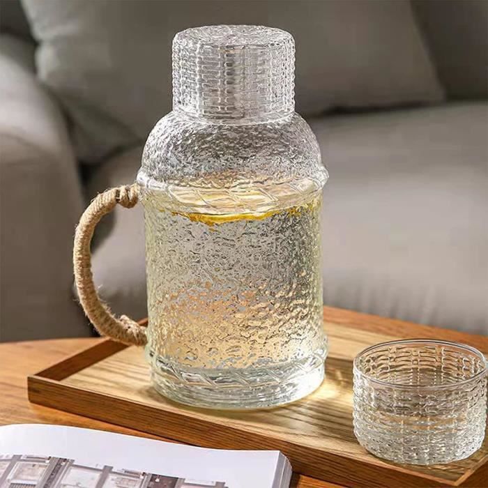Carafe À Eau De Chevet Vintage Et Verre Carafe À Eau En Cristal De 2,5 ...
