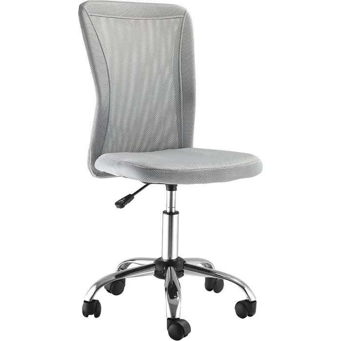 LIWI-Chaise de Bureau Ergonomique Hauteur réglable piètement chromé ...