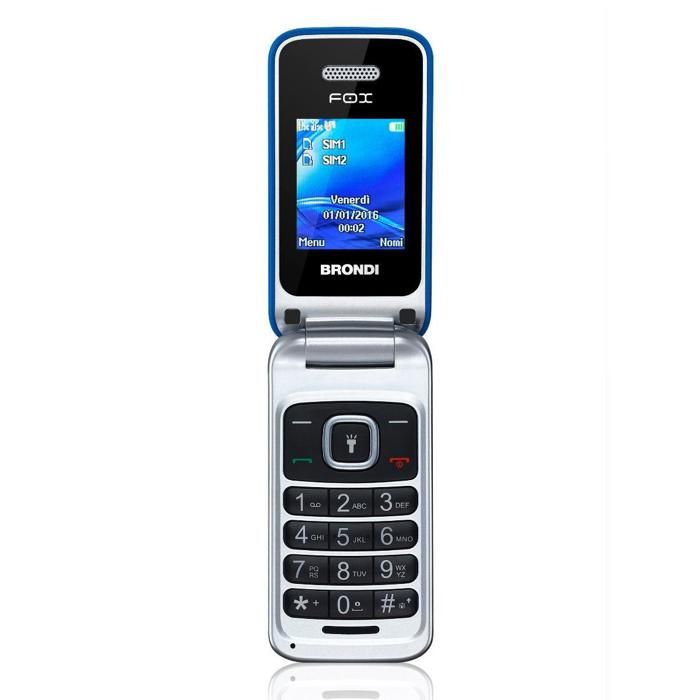 Téléphone portable basique Brondi 10273852 Bleu - Cdiscount Téléphonie