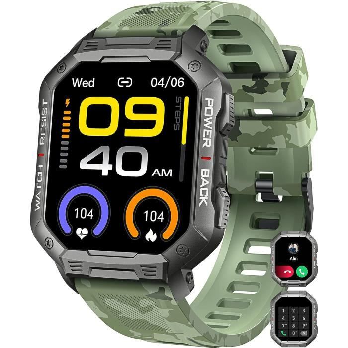 Montre Connectée Militaire Homme Smartwatch - 1,83" Bracelet Sport De ...