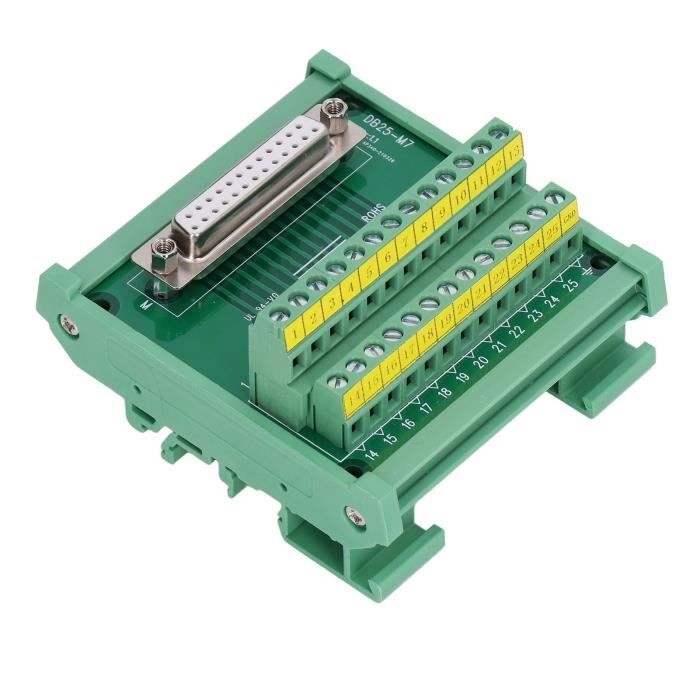 Duokon Connecteur DB25 vers terminal DB25 à la plaque d'adaptateur de ...