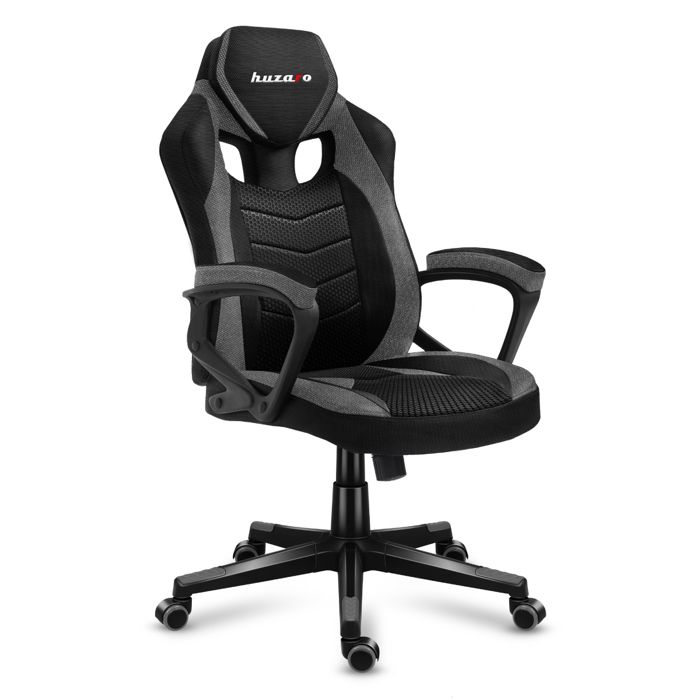 Chaise gaming HUZARO FORCE 2.5 Gris, Tissu Chaise Bureau, Pc Gaming ...