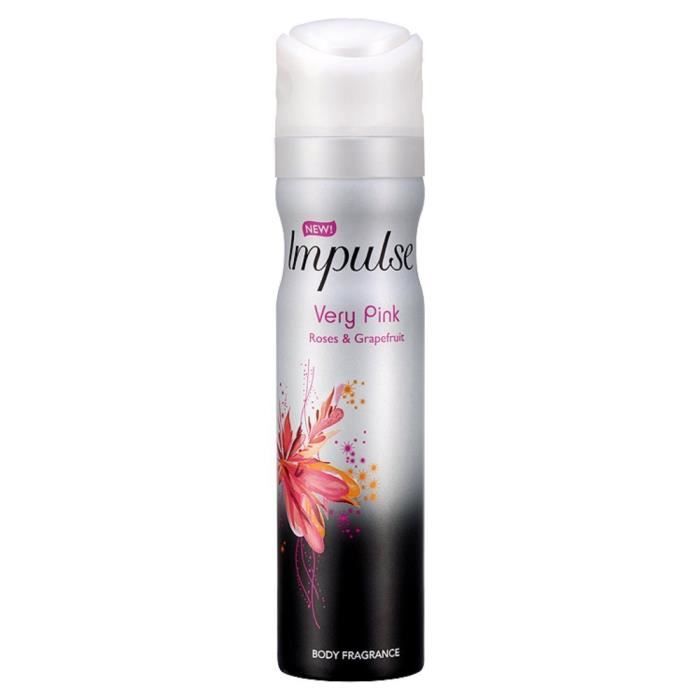 Déodorant - IMPULSE - Très rose - Roses & Pamplemousse - 75 ml - Femme ...