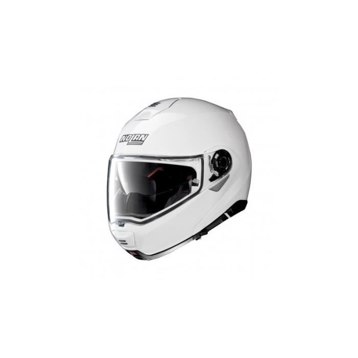 Casque Moto Modulable NOLAN - N100 5 Classic n-Com Metal Whiteblanc XS ...