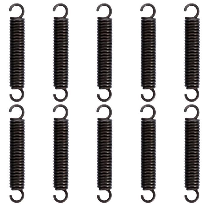 10 ressorts durables à double crochet de tension comprimés étendus ...