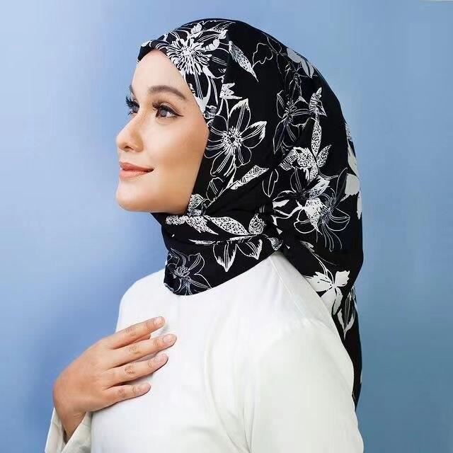 Musulman Soie Hijab Abaya Hijabs Pour Femme Abayas Femmes Jersey ...