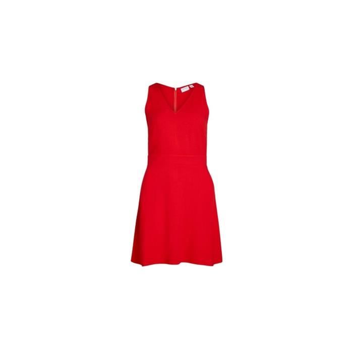 Robe courte sans manches col v LIANE Rouge Rouge - Cdiscount Prêt-à-Porter