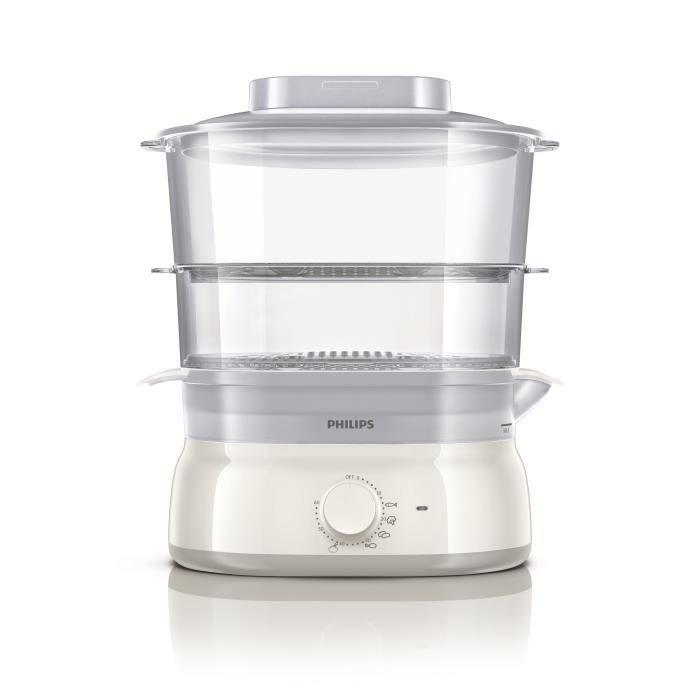 PHILIPS - Cuiseur vapeur HD9115/20 900W - 5L - 2 paniers + grille à ...