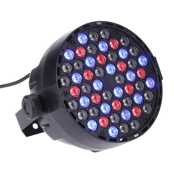 Lixada LED Éclairage de scène DMX-512 RGBW PAR Strobe professionnel 8 ...