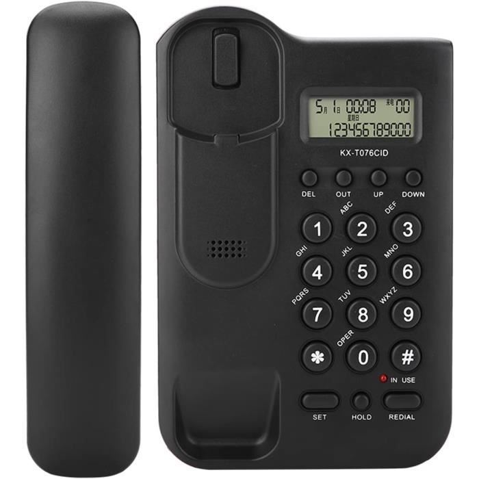 Téléphone Filaire - Téléphone Filaire Avec Système Double Fsk-Dtmf, Téléphone Mural Téléphone ...