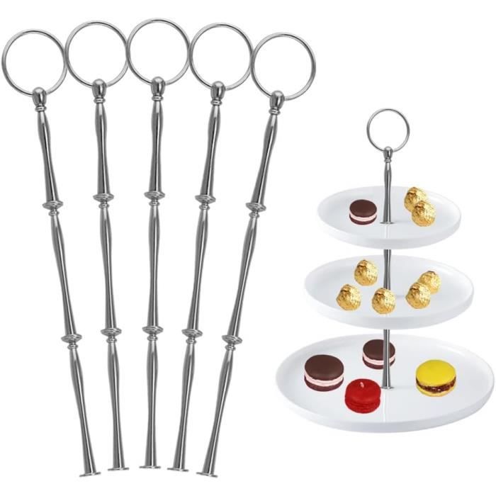 Presentoir A Gateau 5 Sets Presentoir Gateau Mariage 3 Niveaux Poignées ...