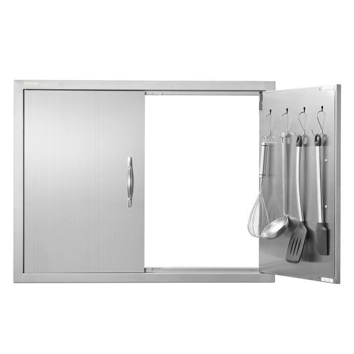 Porte inox cuisine extérieure - VEVOR - Porte d'Accès pour Îlot ...