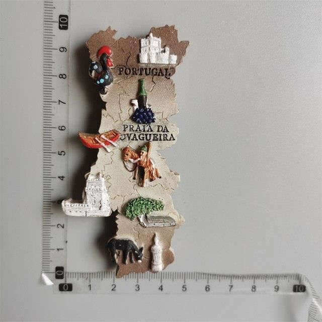 MAGNETS,Portugal map--Autocollants aimantés pour réfrigérateur ...