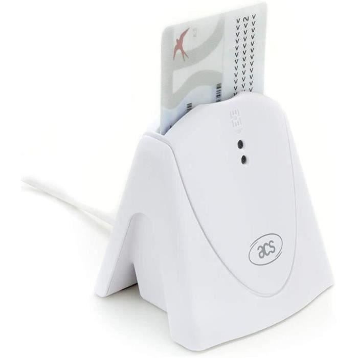 ACR39U-H1 Lecteur de Carte d'identité eID Smart Card USB ID Gris Noir11 ...
