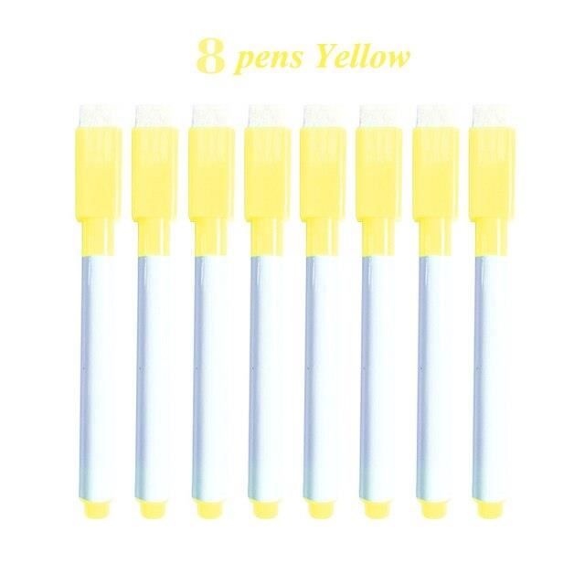 Tableau effaçable,8Yello--Stylo effaceur à sec avec effaceur magnétique ...