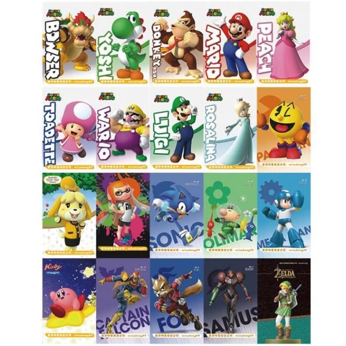 Mario carte 8 Deluxe Ensemble Complet NTAG215 Imprimé NFC Carte l ...