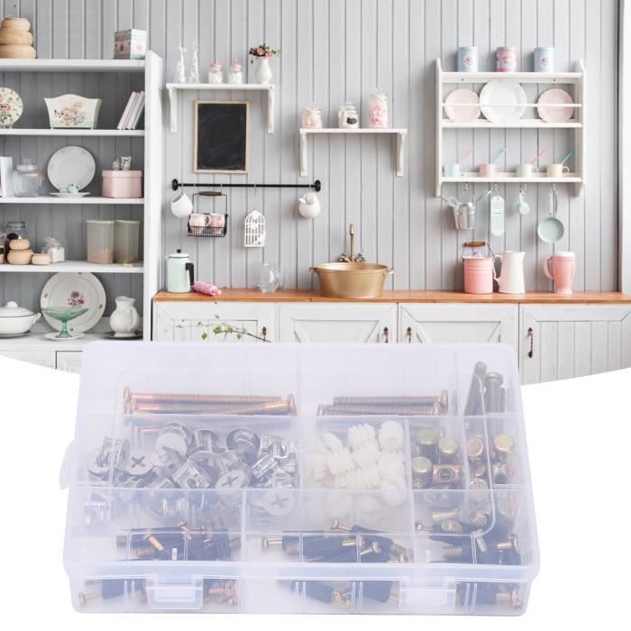 Shipenophy kit d'écrous à vis Vis de quincaillerie pour meubles, écrou ...