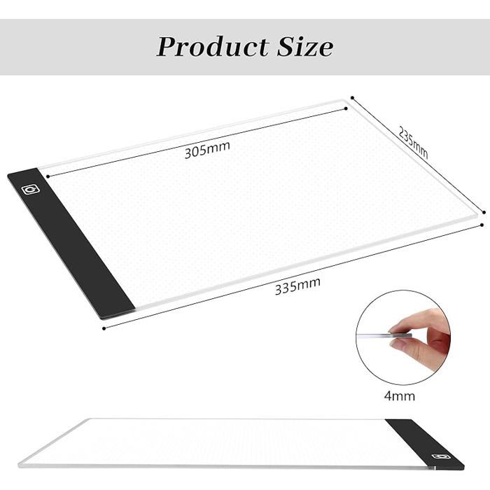 A4 Light Tablet, LED Light Table Drawing for Diamond Painting Light ...