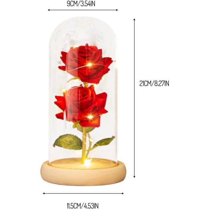 Rose Avec Led Lumières Cadeau Pour Maman Rose Eternelle Saint Valentin ...