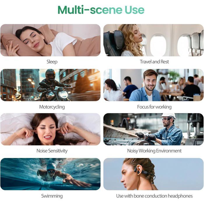 Bouchons D'Oreilles Pour Dormir, Concert, Sensation De Pression, Doux ...