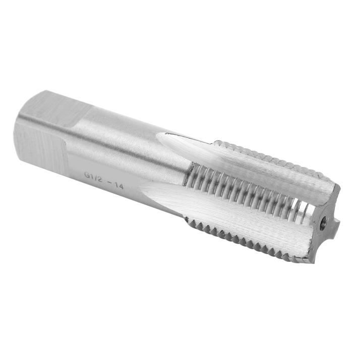 Taraud à filetage HSS Cne de Vis de Tuyau, Robinet de Filetage de Tuyau HSS G1/2 en 14, Robinet ...