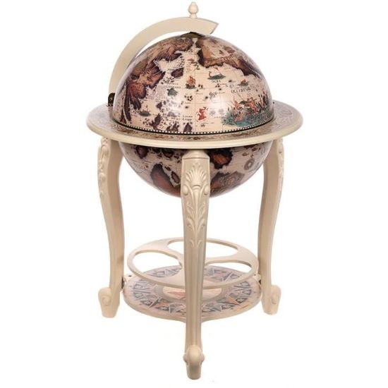 Chariot géant XXL 45001WW10, avec colonne en bois d'eucalyptus massif ...