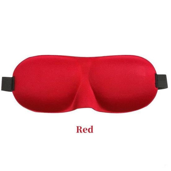 Rouge - Masque de sommeil 3D, Cache-yeux, Léger, Respirant, Pour voyage