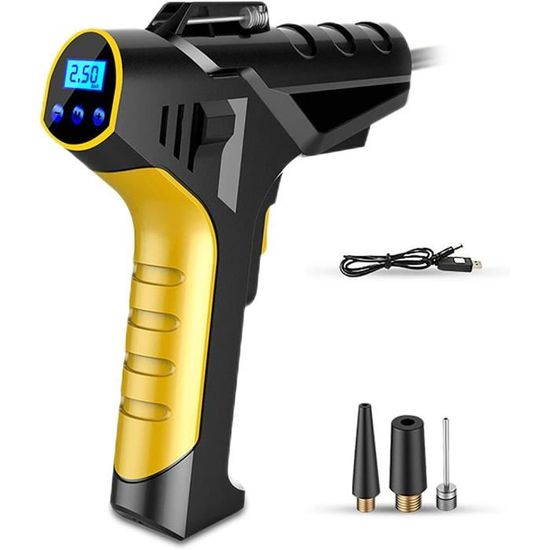 Compresseur d'air Portatif, Compresseur Voiture d'air Digital Portable ...